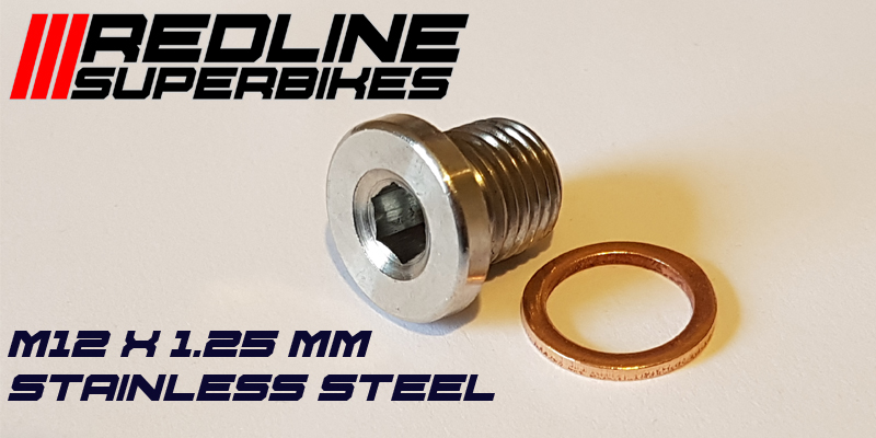 M12 x 1.25mm Oxygen o2 Lambda Sensor blanking Plug Cap Stainless Steel ...